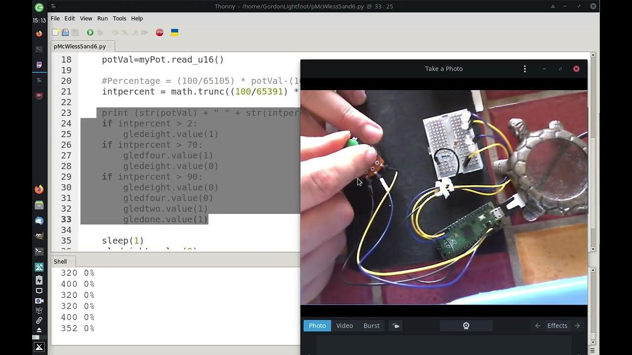 Reading from a Pot w RasPi Pico and Micropython - YouTube