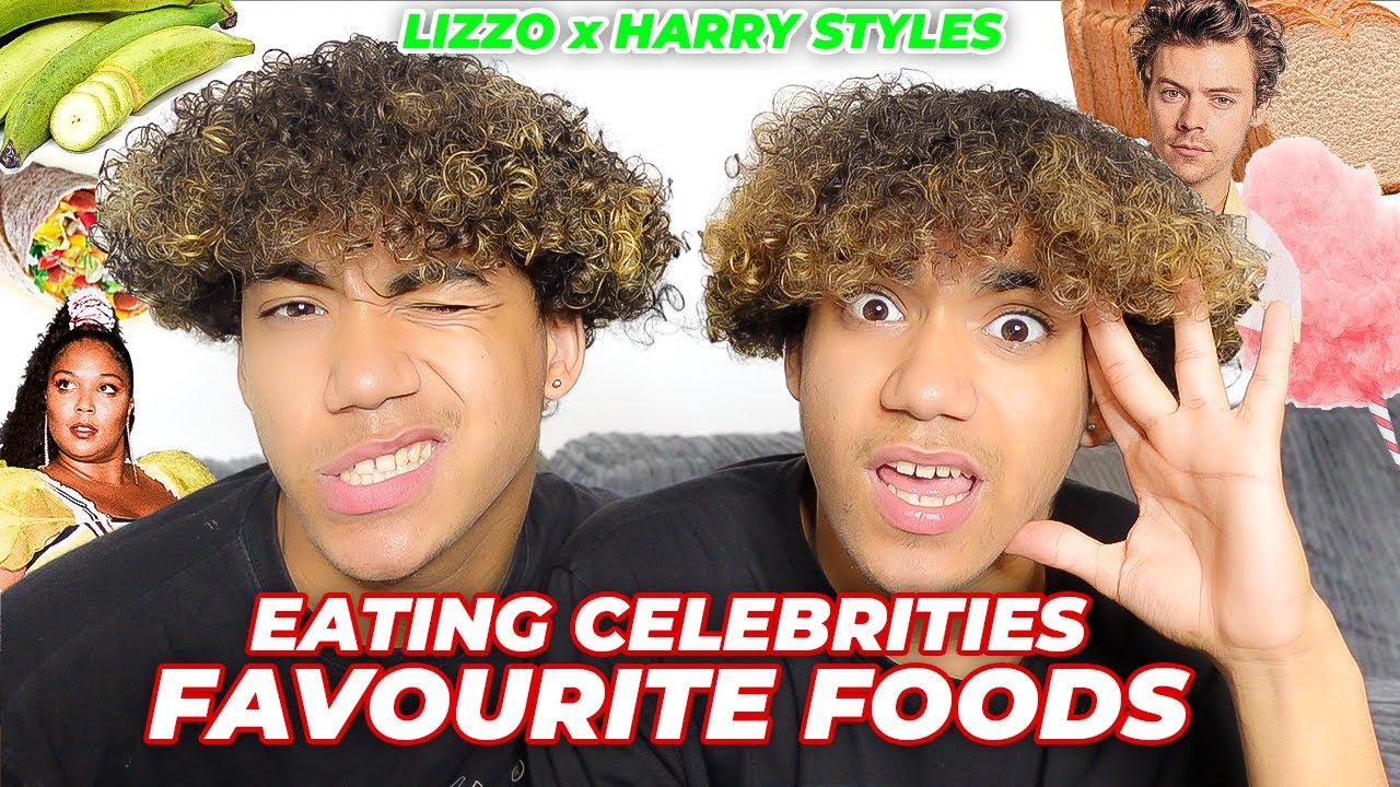 Eating CELEBRITIES FAVOURITE FOODS Challenge (Lizzo & Harry Styles ...