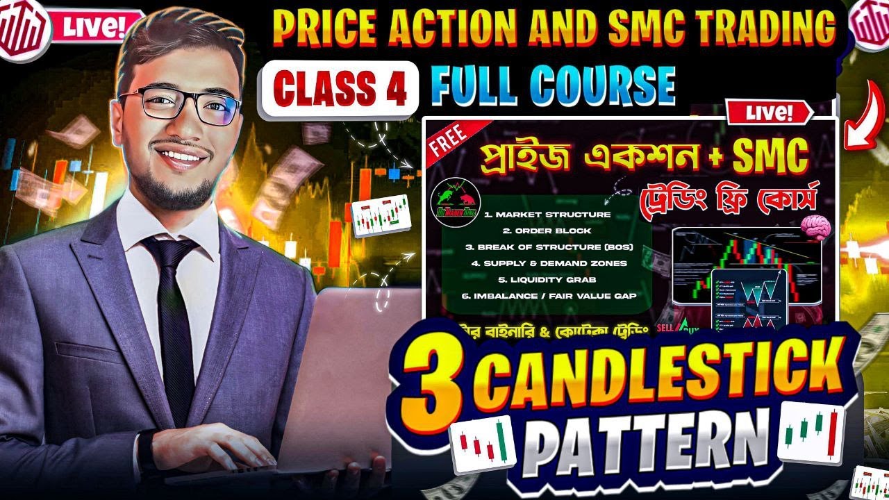 📊 Price action and SMC trading full course 🚀class 4, 3 Candlestick ...
