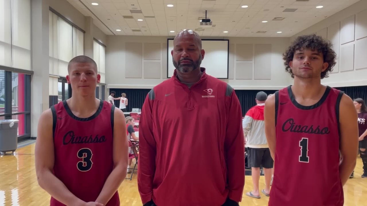 Owasso's Boden Williams, coach Brian Montonati, Jalen Montonati on ...