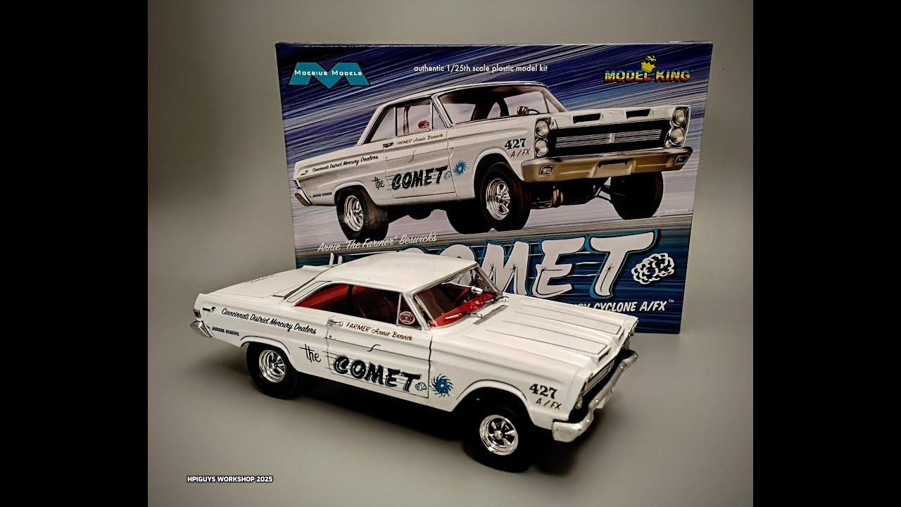 1965 Mercury Comet Cyclone 427 A/FX 1/25 Scale Model Kit Build How To ...