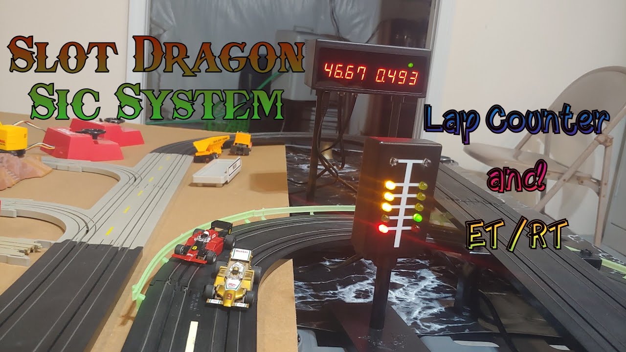 Slot Dragon Sic Racing Timing System Tyco Auto World AFX Slot Car Track ...