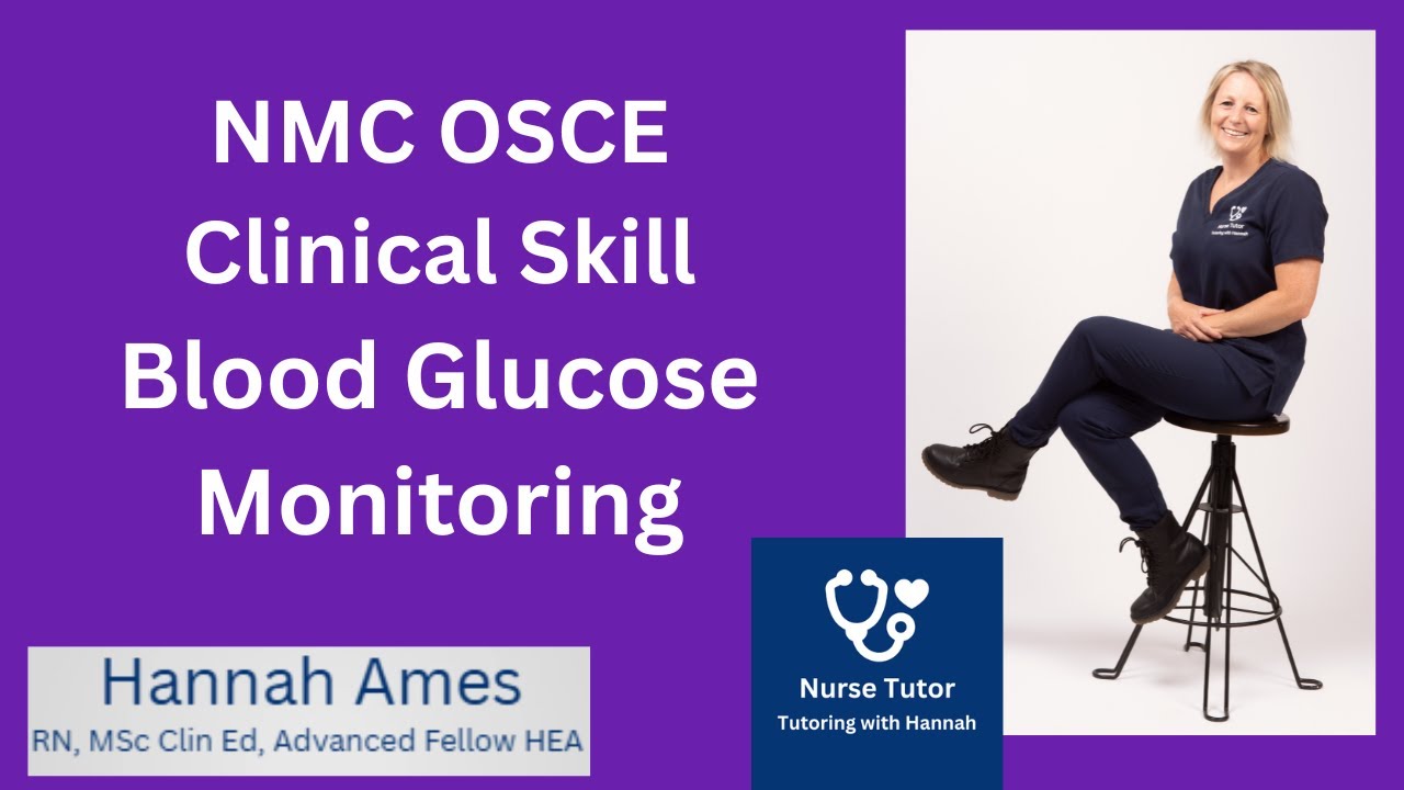 NMC OSCE Blood Glucose Monitoring - YouTube