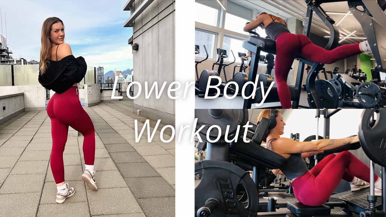 GRWM for the gym after work! | full leg day workout, glutes, quads ...