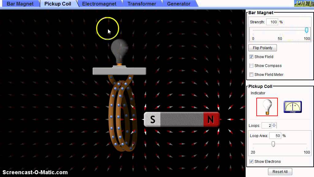 Faraday's Law Simulation - YouTube