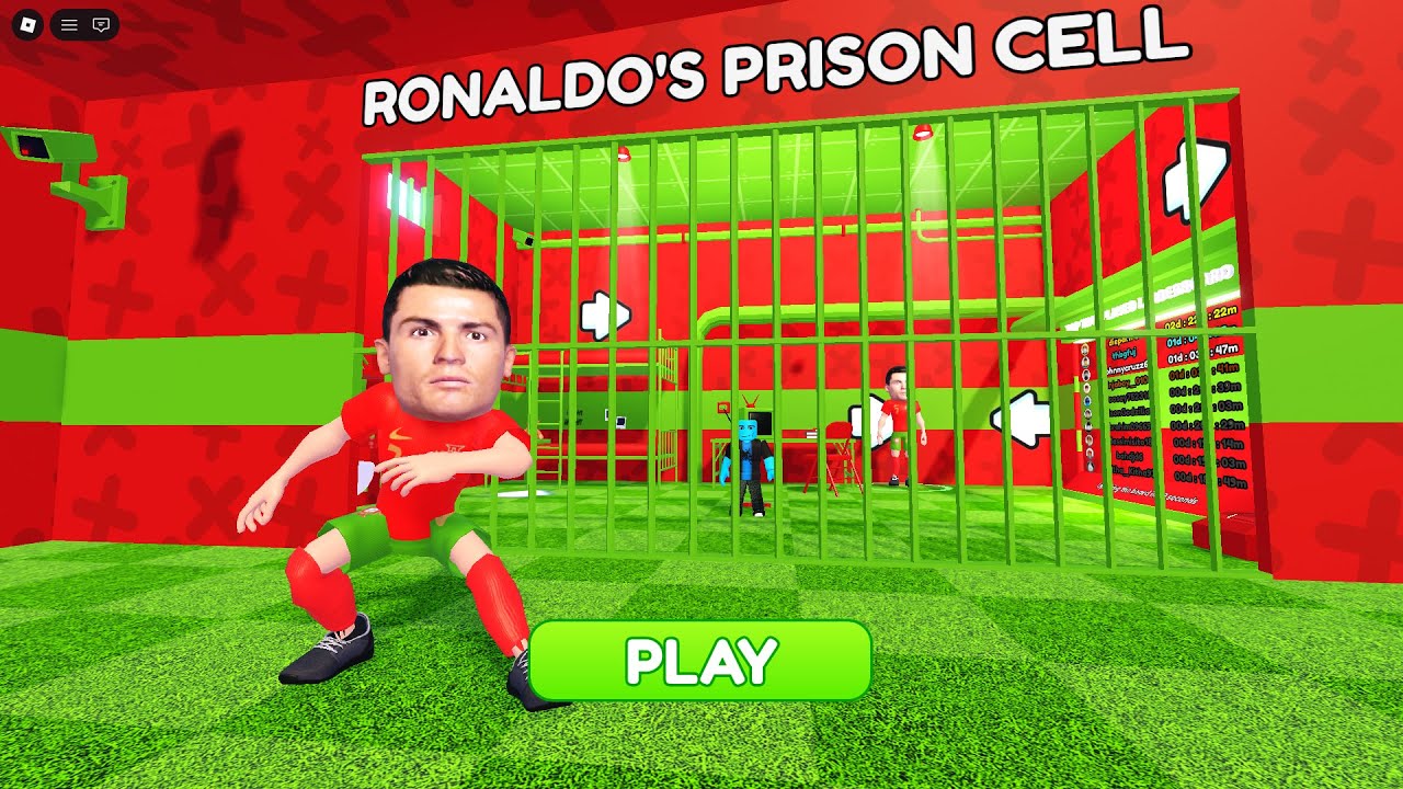 Ronaldo!!!! PRISON RUN! Obby roblox! Gameplay Walkthrough - YouTube