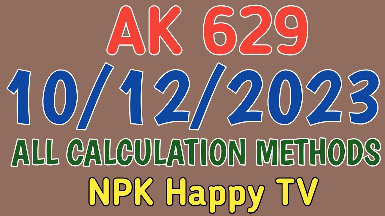 AK 626 Calculation Methods|| 10/12/2023 Akshaya AK 629 All Calculation ...