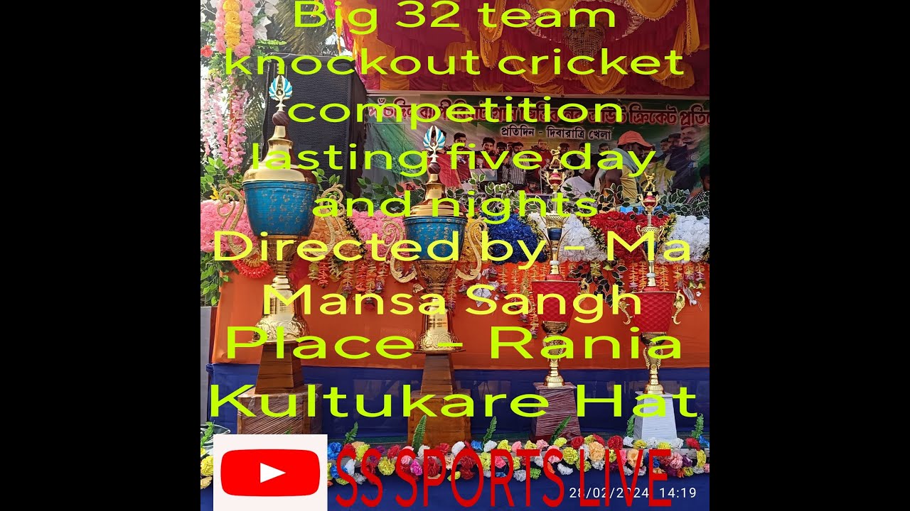 Big 32 team knockout cricket competition lasting five day and nights ...