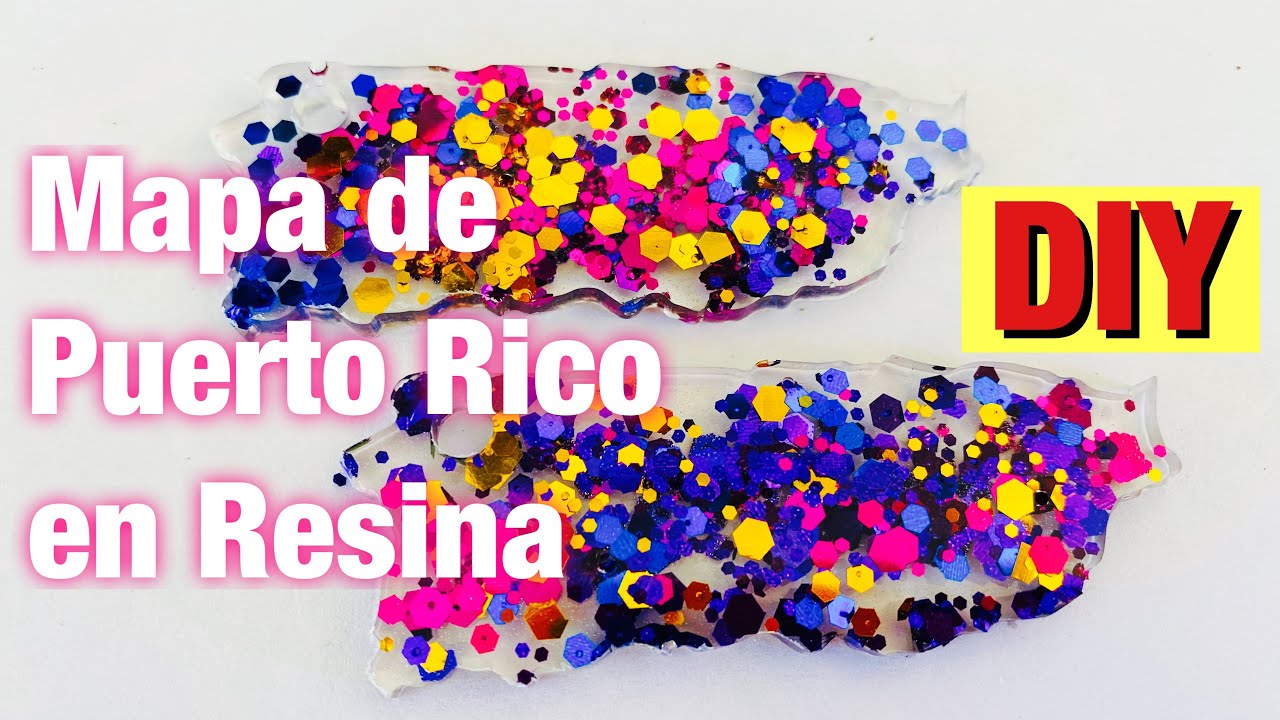 Como hacer un Mapa de Puerto Rico en Resina Dr Crafty - YouTube