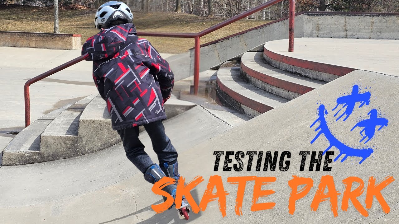 Liam goes to the skate park! - YouTube