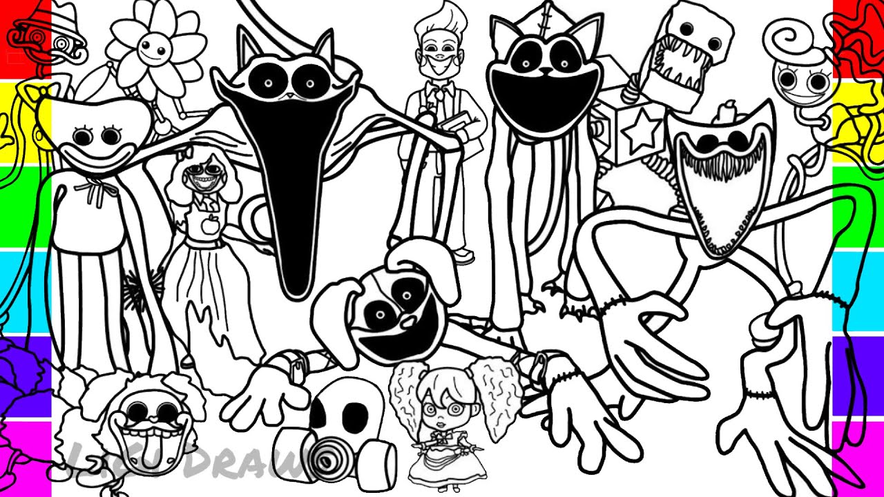 POPPY PLAYTIME Chapter 3 Coloring Pages / How to Color All Bosses and ...