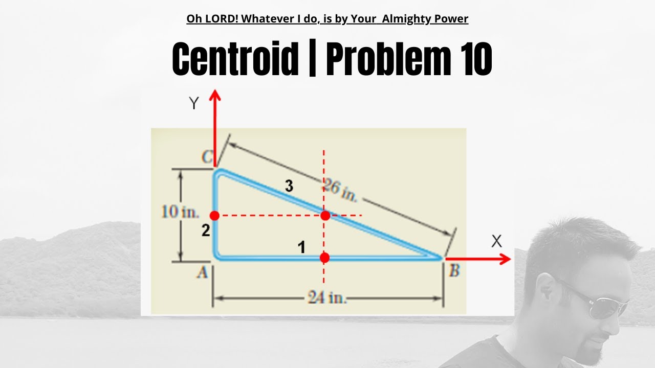 Centroid Problems | Problem 10 | Centroid of composite wire ...