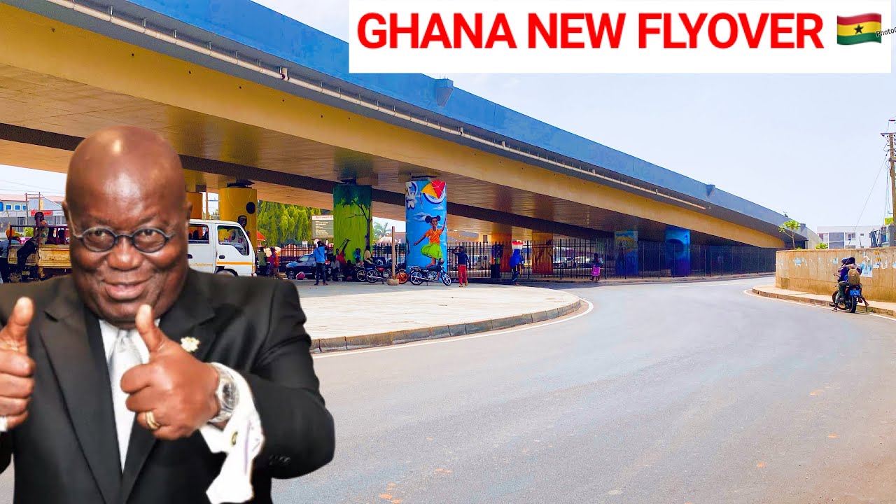Ghana’s Record Breaking Akuffo Addo’s Spintex - East Legon Flyover ...