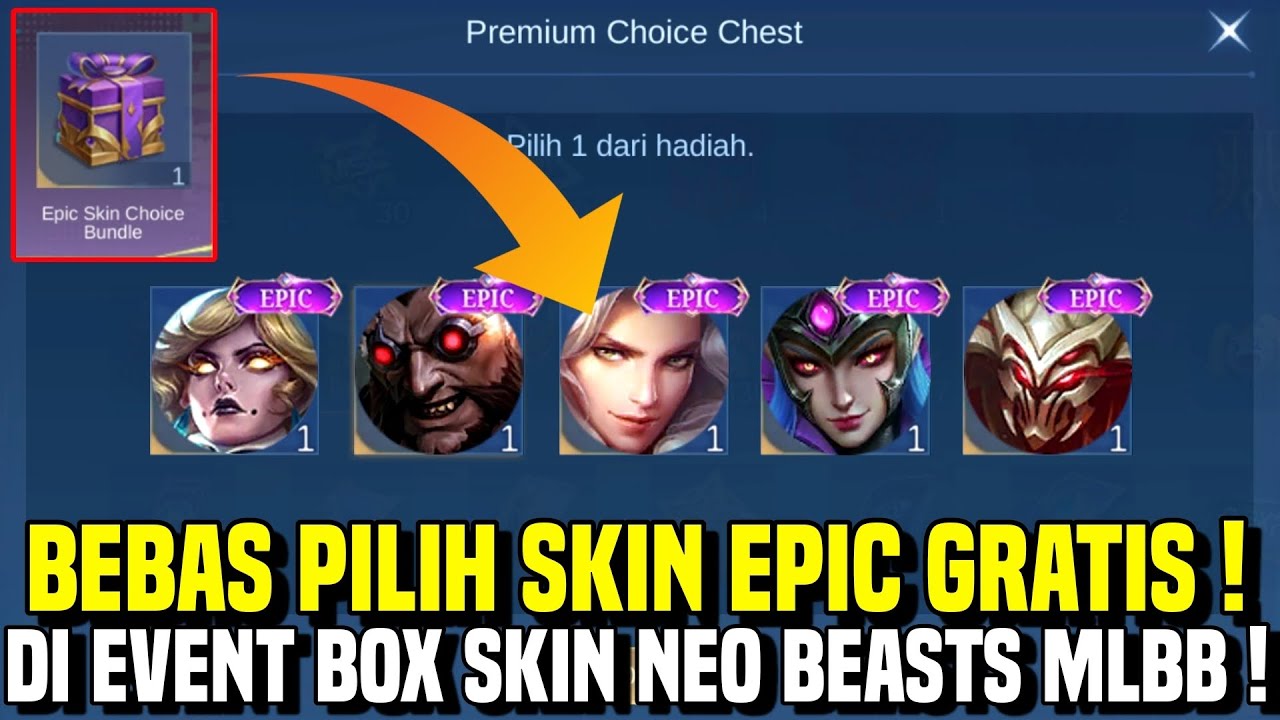 Cara Dapatkan Skin Epic Limited Bebas Pilih Gratis!Event Skin Epic ...