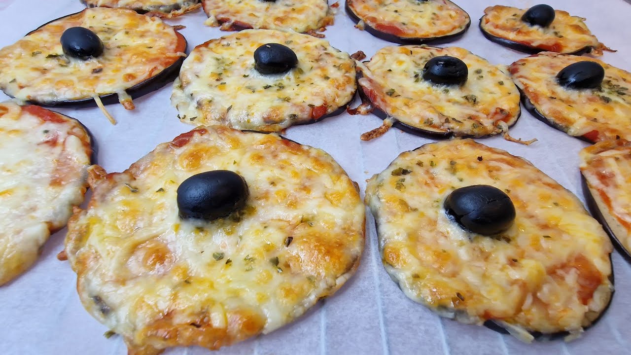 MINI PIZZAS DE BERENJENA. Receta fácil y rápida! - YouTube