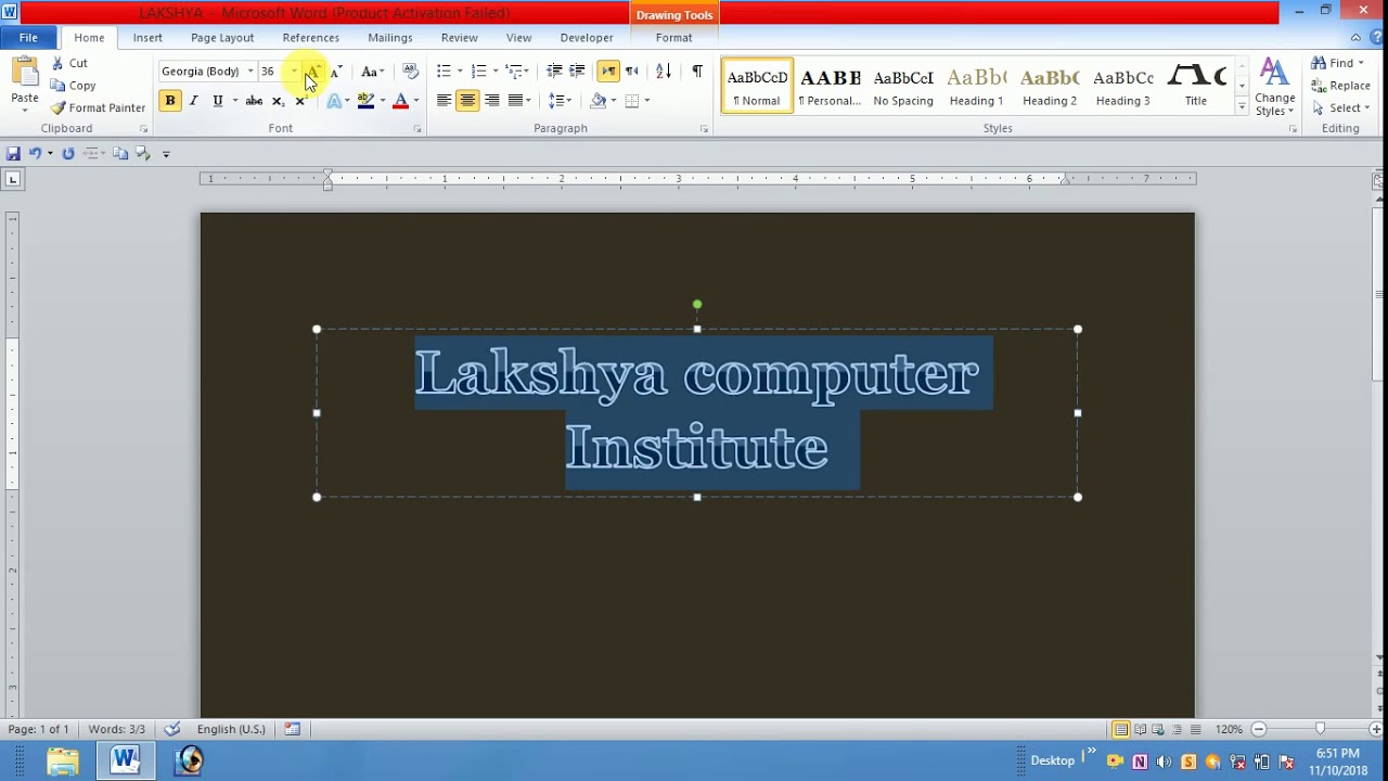 Introduction of M S Word - YouTube