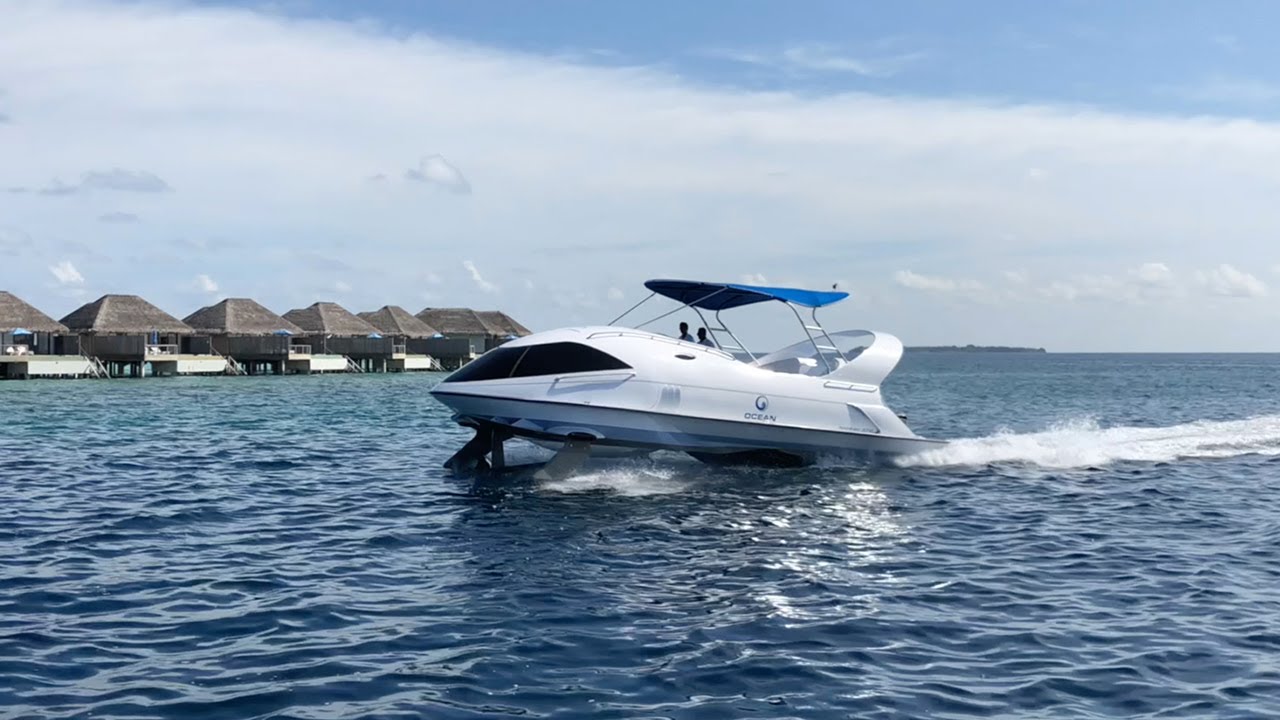 High speed glass bottom boat LOOKER 370. The newest model! - YouTube