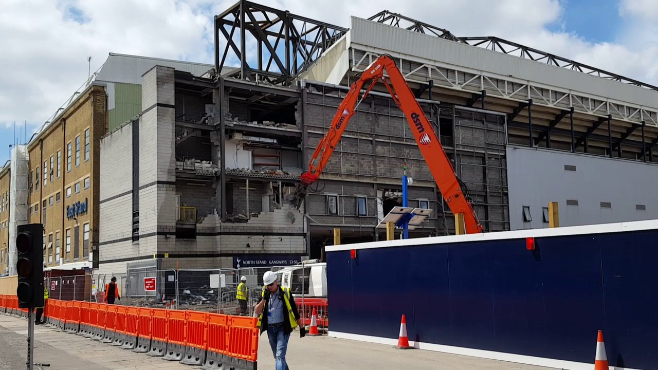 North Stand Demolition 21/06/2016 - YouTube
