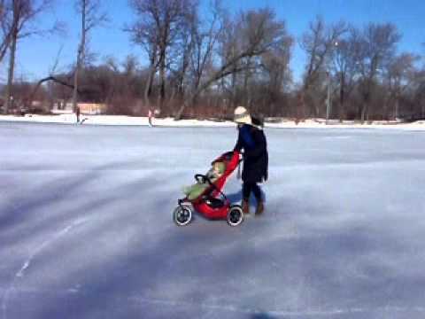 stroller skating - YouTube