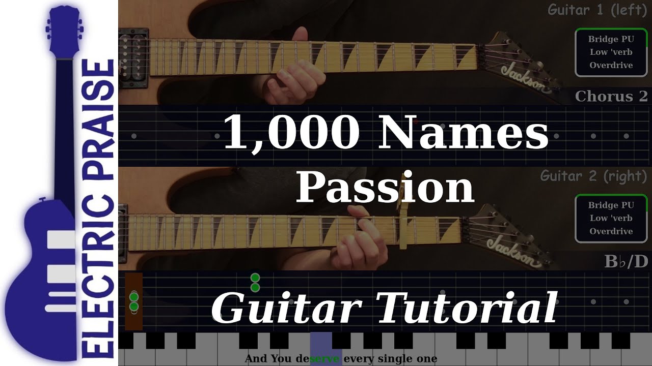 1,000 Names - Passion | Electric Guitar Playthrough (With TABS) - YouTube