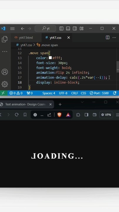 How To Create Text Animation In CSS! #csstutorial - YouTube