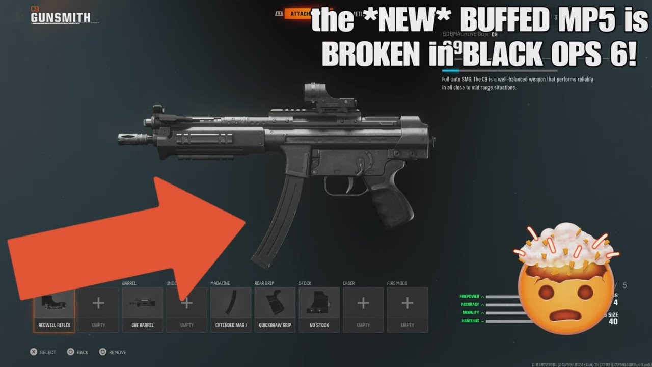 the *NEW* BUFFED MP5 is BROKEN in BLACK OPS 6!🤯 (Best MP5 Class Setup ...
