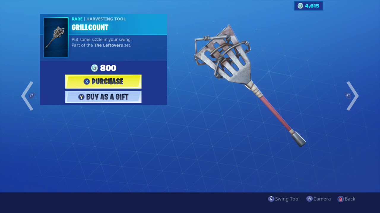 New Rusty Roller and Grillcount Pickaxe in Fortnite item Shop - YouTube