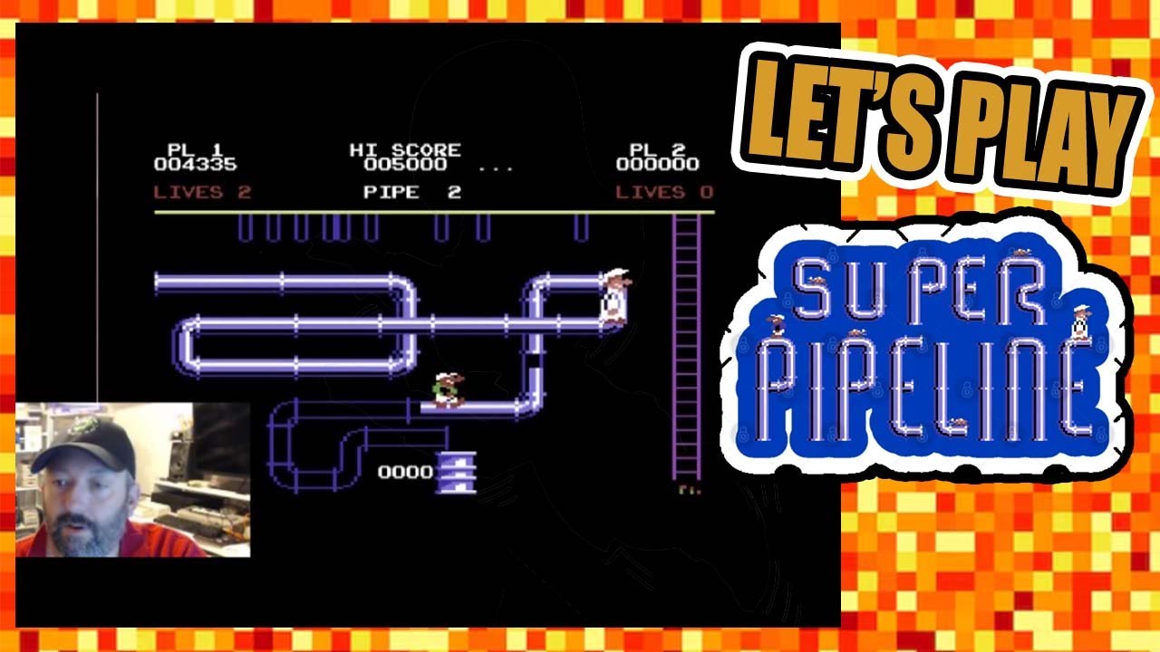 Let's Play Super Pipeline on the Commodore 64 | Sprite Castle 008 Video ...