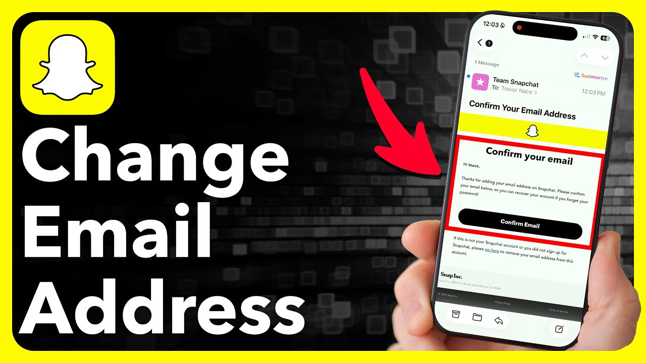 How To Change Email Address On Snapchat - YouTube