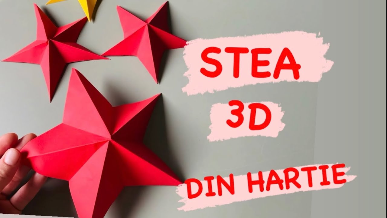 CUM SA FACI STEA DIN HARTIE - YouTube