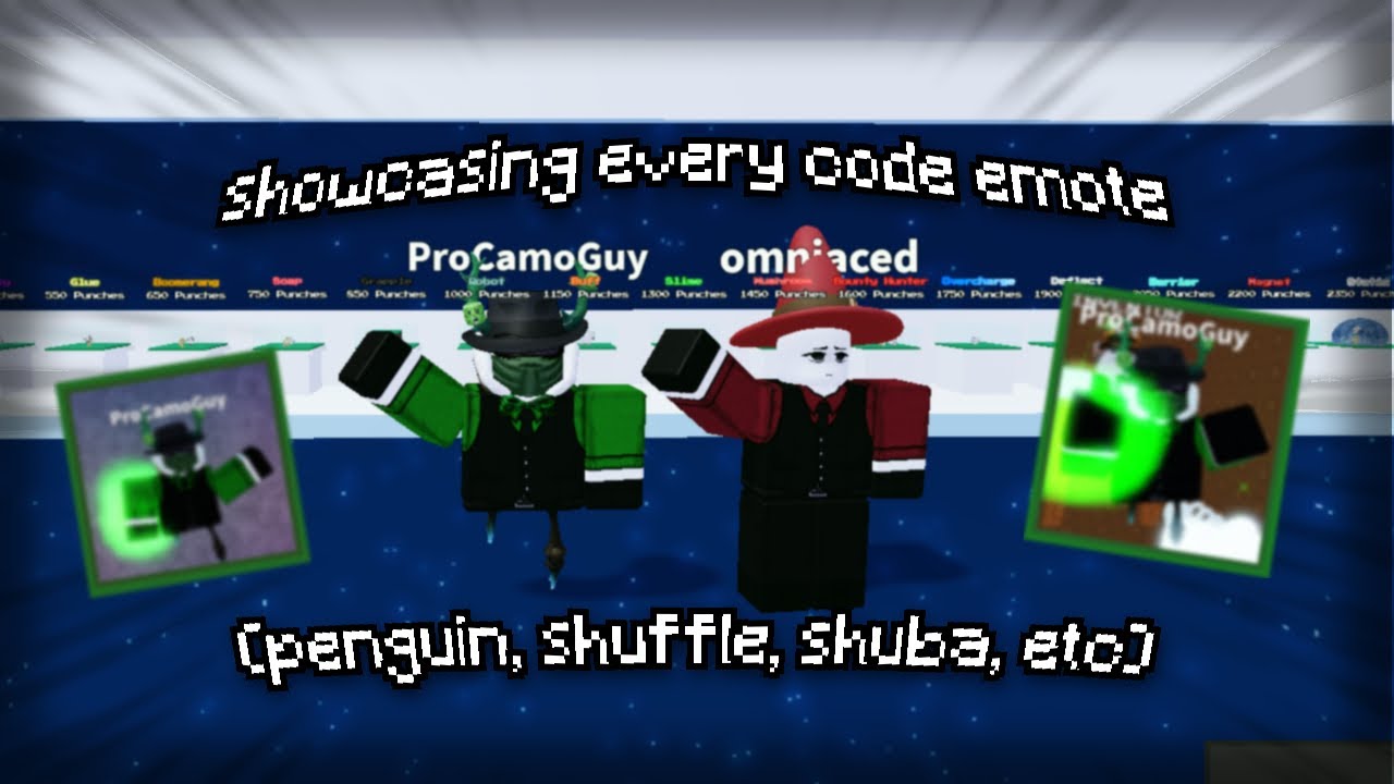 Showcasing Every Code Emote // Ability Wars - YouTube