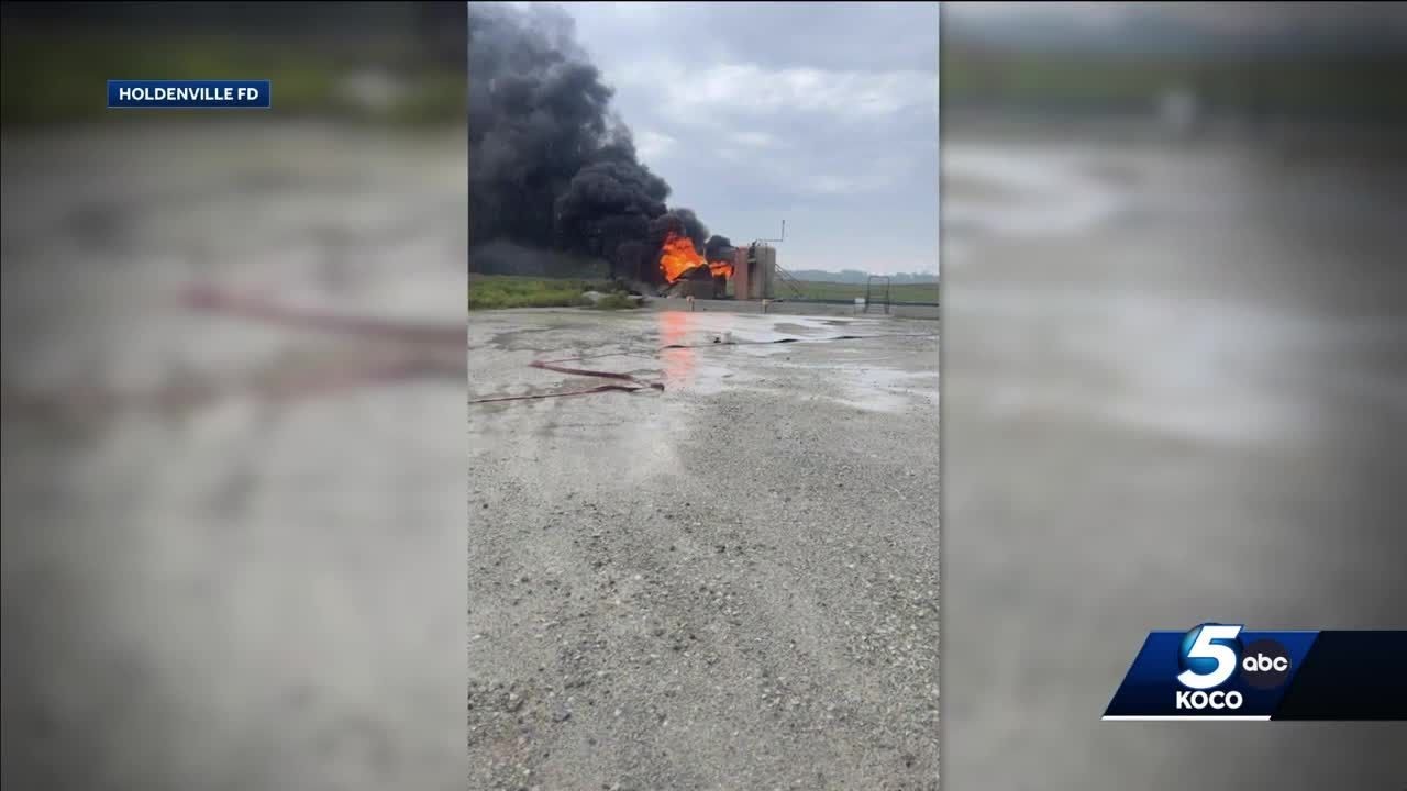 Lightning strike causes tank batteries to explode in Hughes County ...