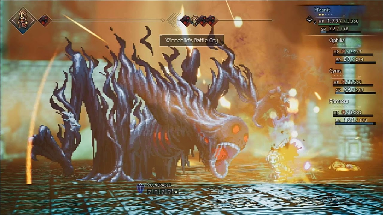 Octopath Traveler (Nintendo Switch Japanese Dub) Part 53 Boss Red Eye ...