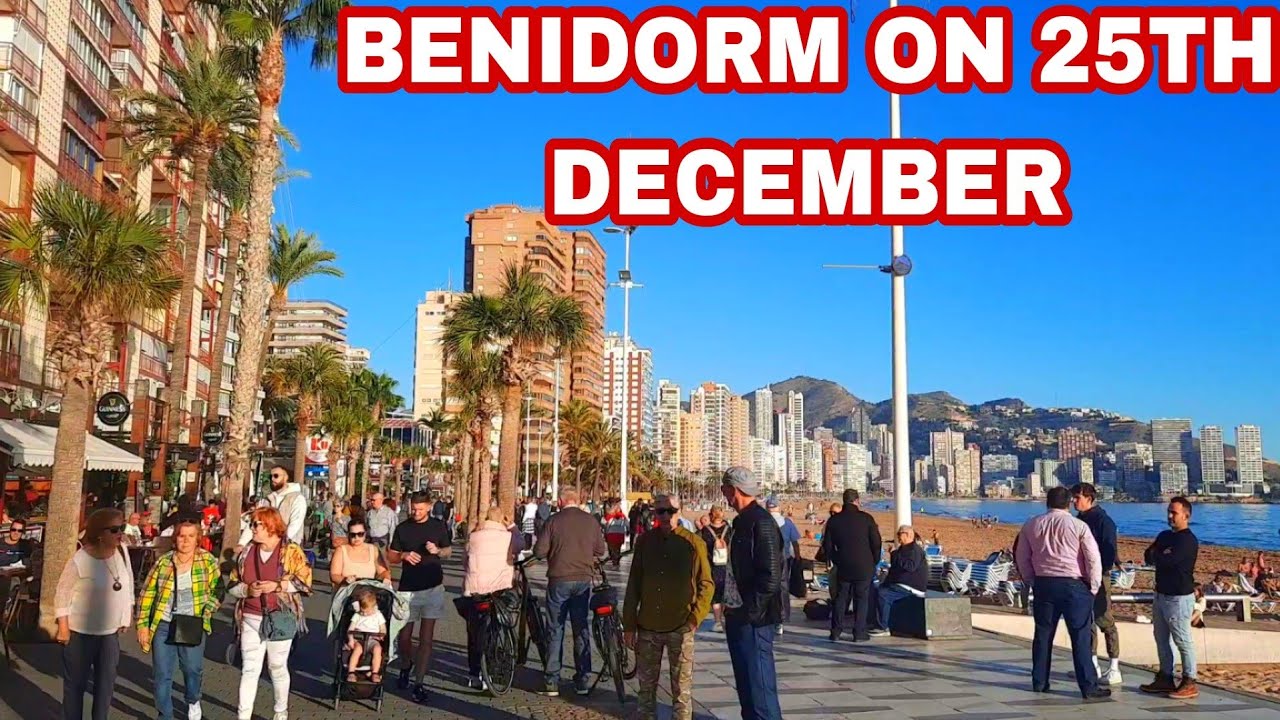 Benidorm on Christmas Day: Feels like SUMMER! 🌞 #benidorm - YouTube