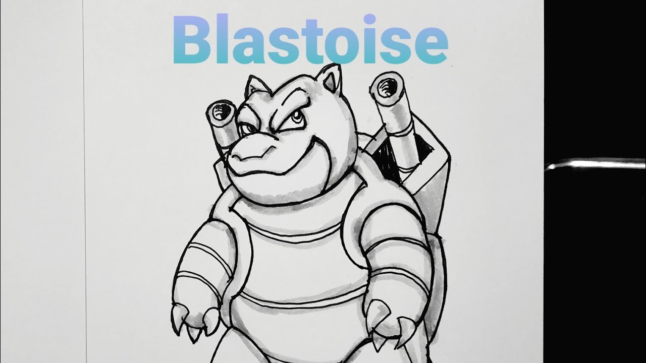 Drawing Blastoise Pokemon - YouTube