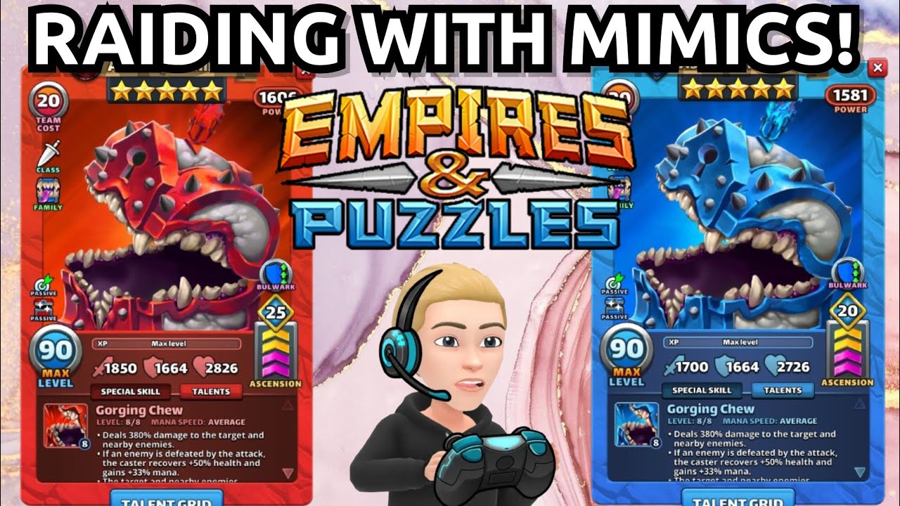 Ascension Mimic Gameplay! Raiding In Top 100! Are Mimics Good For Wars ...