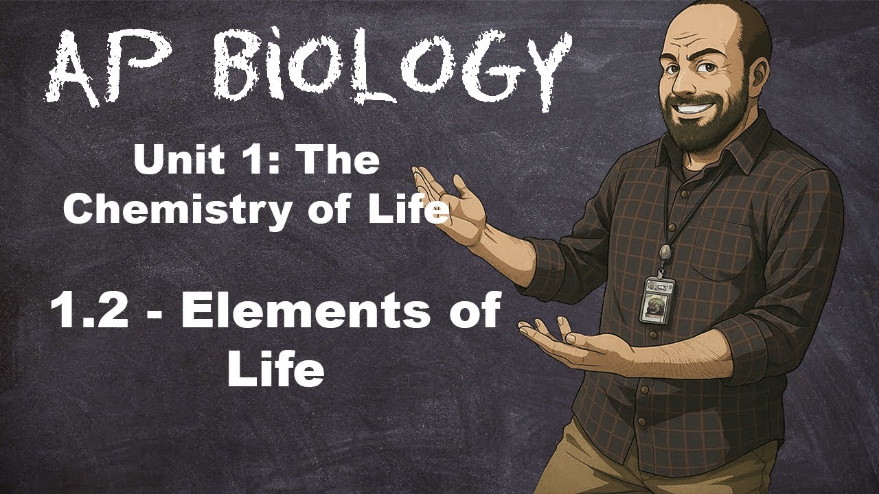 AP Biology – Unit 1 - Topic 1.2 Elements of Life - YouTube