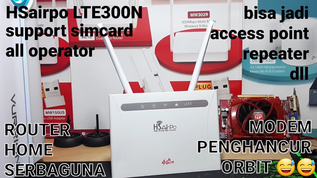 HSairpo LTE300N Router 4G LTE (Unboxing dan Review) - YouTube