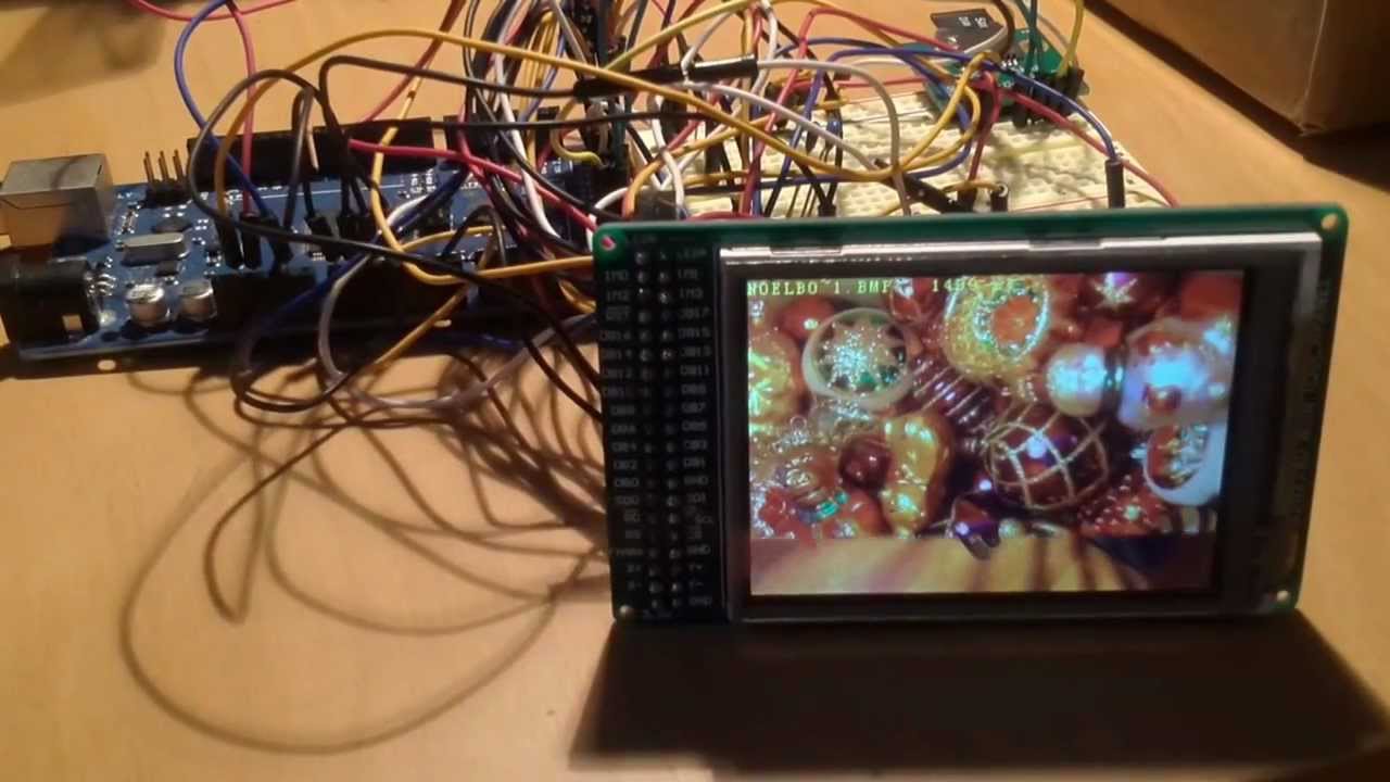 Arduino with tft-proto board (HX8347D display driver) - YouTube