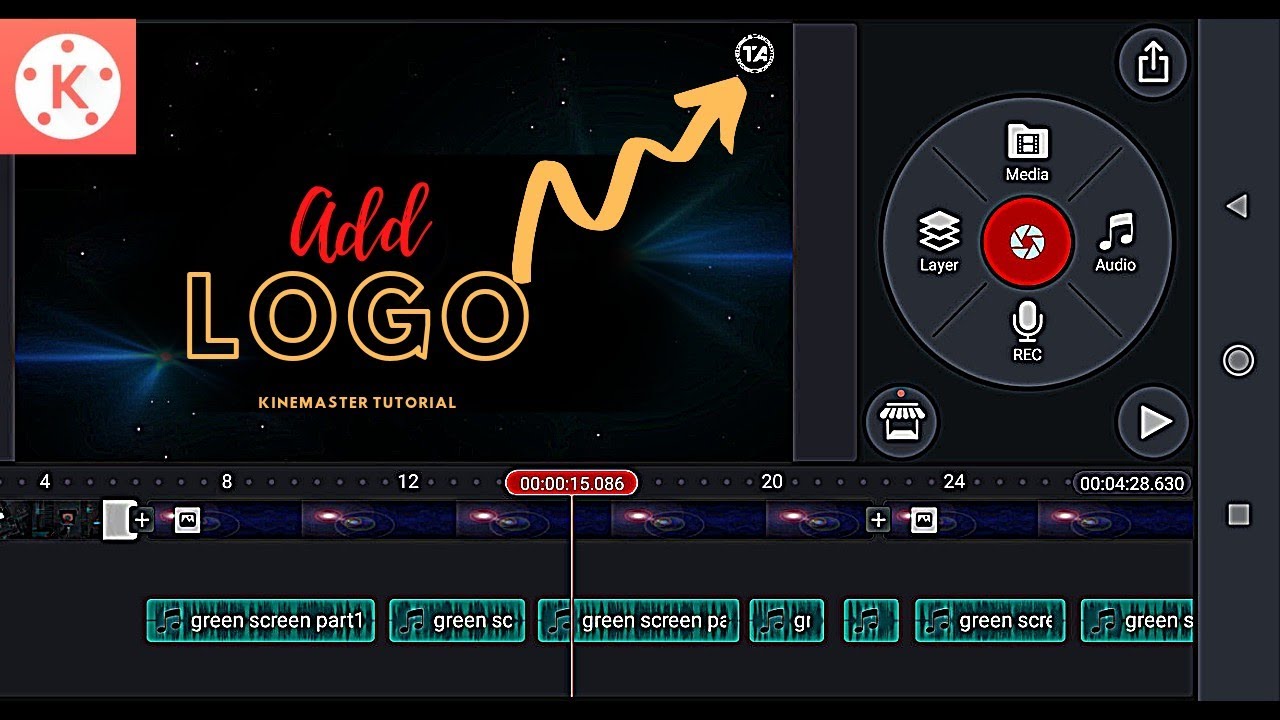 how to add logo in kinemaster /kinemaster video editing tutorial in ...