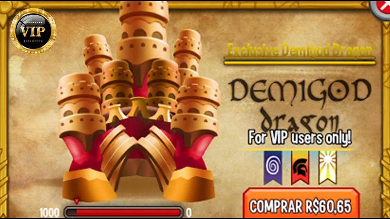 Dragon City - Demigod Dragon [Exclusive VIP Dragon | Only 22$] - YouTube