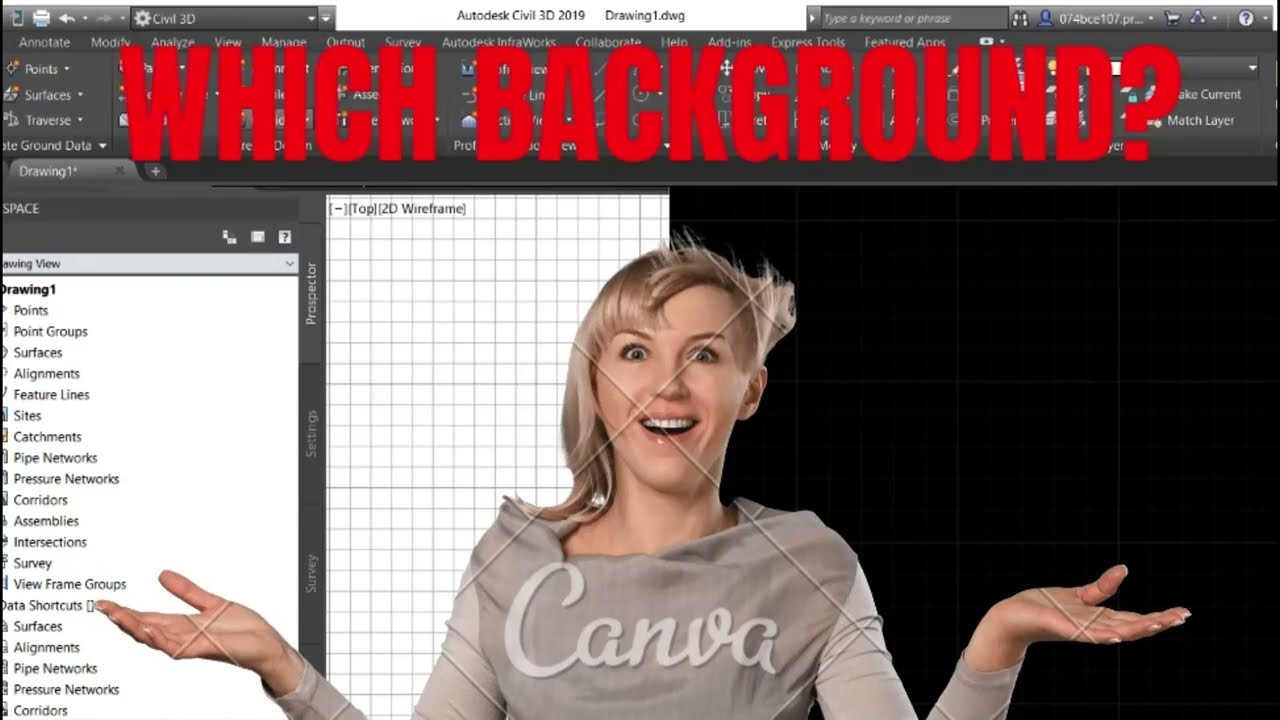 How To Change Background In AutoCAD Civil3D YouTube How To Change Background In AutoCAD Civil3D YouTube