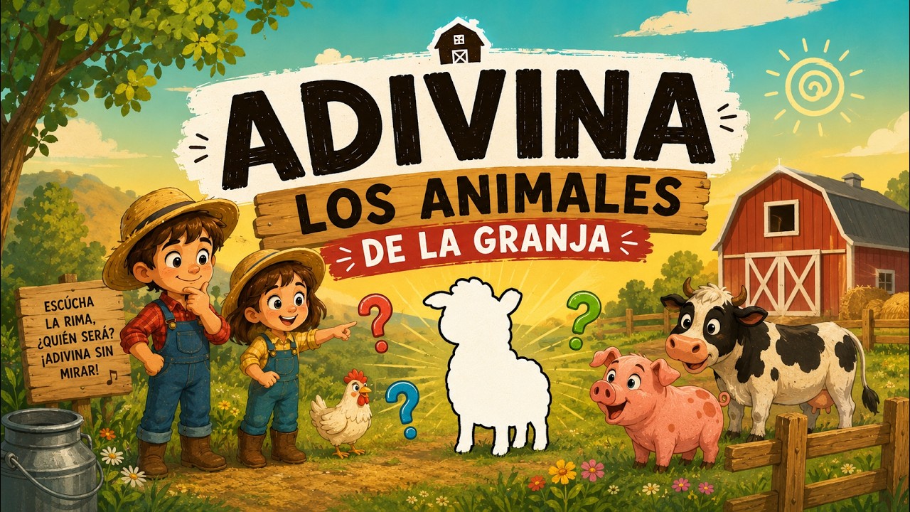 ¡Adivina el animal de la granja! 🐄🐖 | Adivinanzas divertidas para niños ...