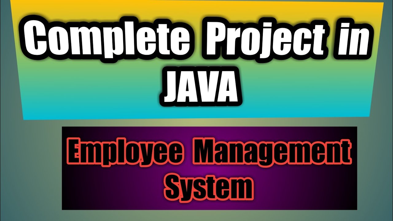 part-2 complete java project - YouTube