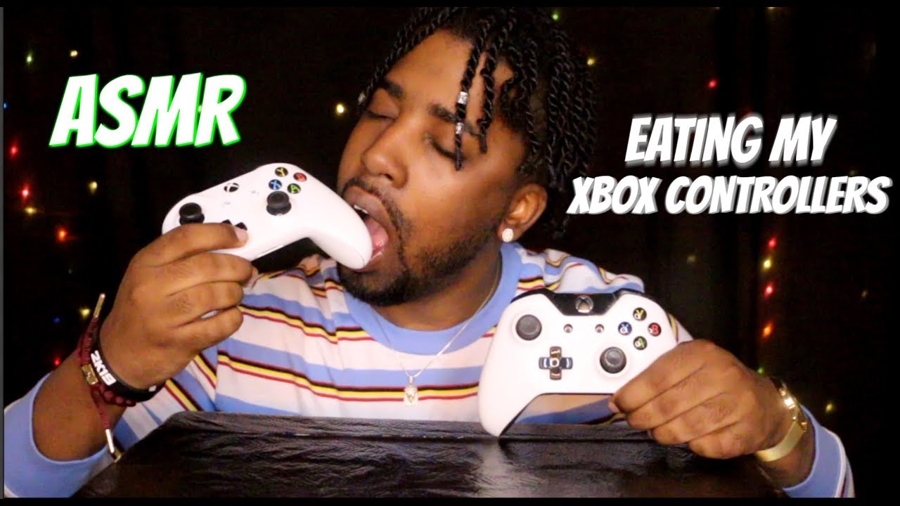 ASMR | EATING MY XBOX CONTROLLERS 🎮...... - YouTube