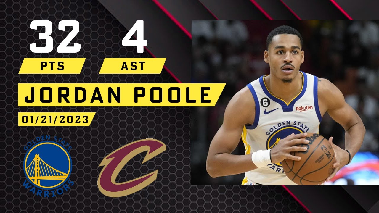 Jordan Poole drops 32 AGAIN! - GSW vs CLE - YouTube