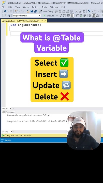 Table Variable In Sql Insert Update And Delete Shorts Sql