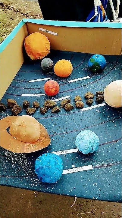 3d solar system| school project - YouTube