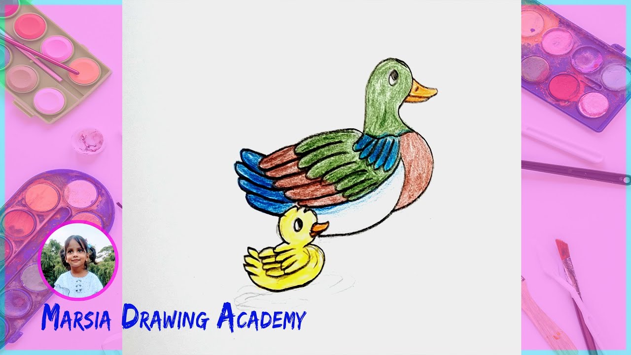 How to Draw a Cute Duck Step by Step - YouTube
