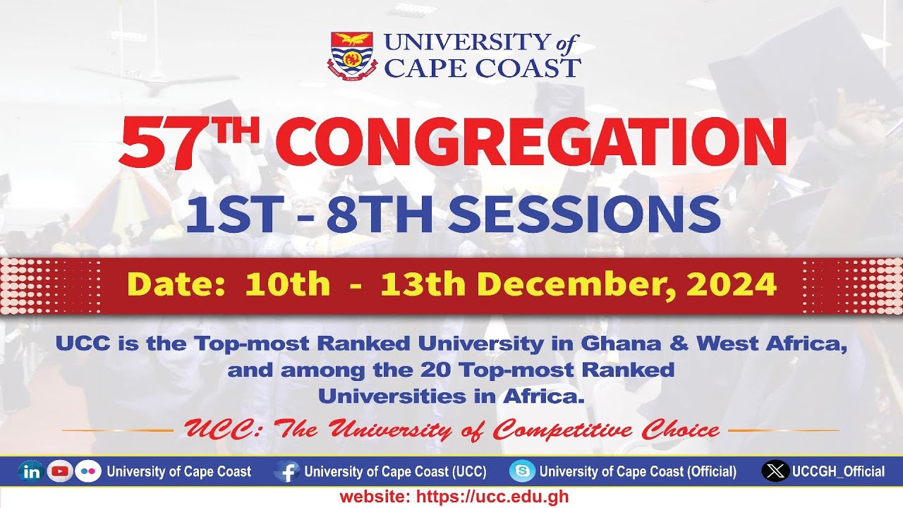TVUCC LIVE STREAMING: UNIVERSITY OF CAPE COAST 57TH CONGREGATION 7TH SESSION - YouTube